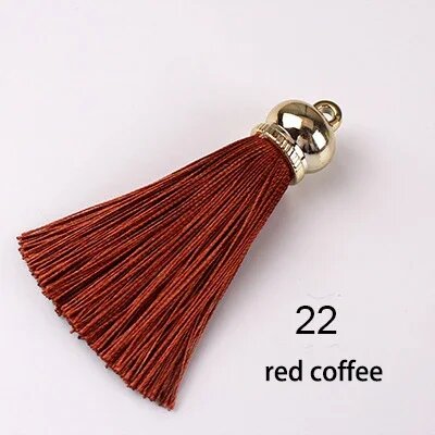 Кисточки для рукоделия, 5/10 шт, полиэстер, 25 цветов 10PCS, red coffee