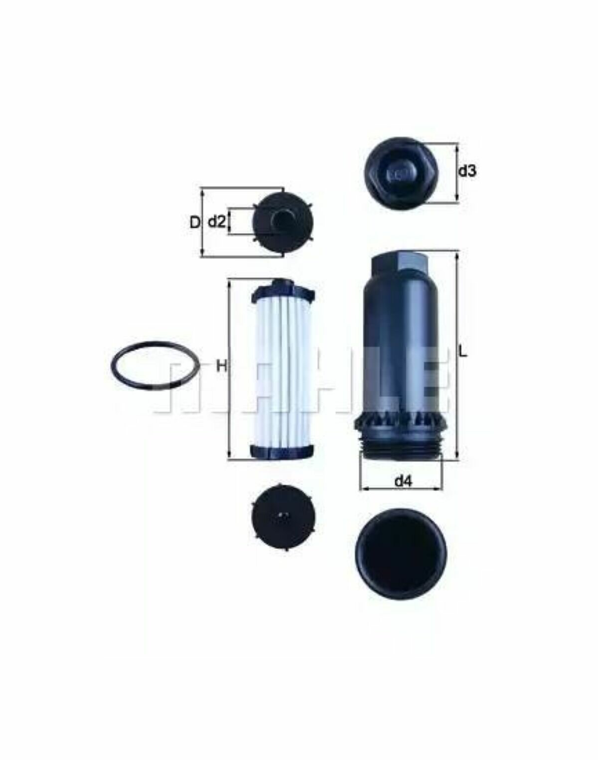 Фильтр Акпп Ford Focus Ii/C-Max/S-Max/Mondeo Iv 2004 => (C Прокладкой)(Mahle/Knecht Hx151Kit)