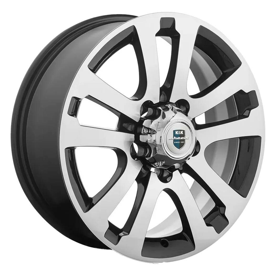 Колесный диск K&K Сахара-Patriot 7x18 5x139.7 ET35 D108.5 Алмаз черный