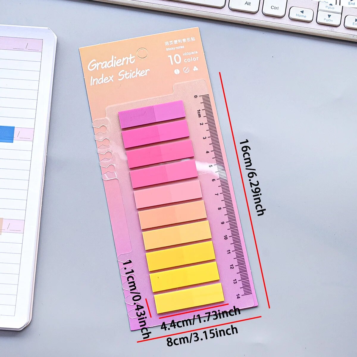 Цветные липкие заметки Post-it 200 листов 200sheets