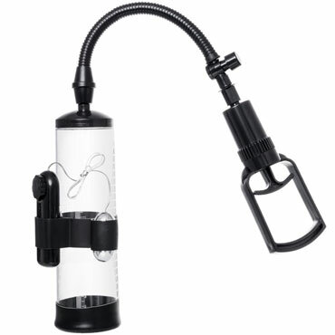 Sexus Men Training Harald, прозрачно-черная Механическая помпа с насосом и вибрацией