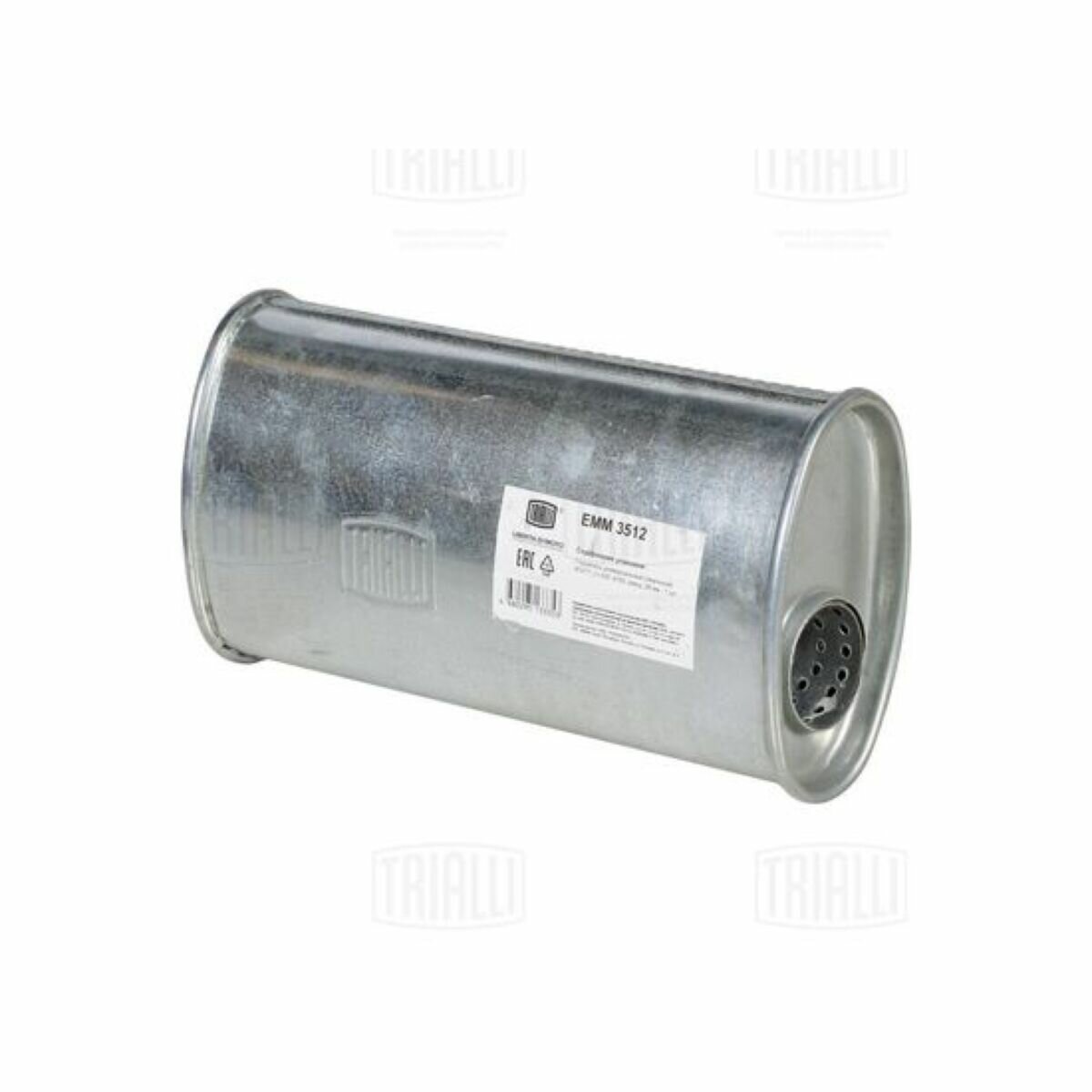 Глушитель Универсальный (Овальный) 97Х171, L=330, D=50, Смещ. 28 Мм (Emm 3512)(Trialli Emm3512)