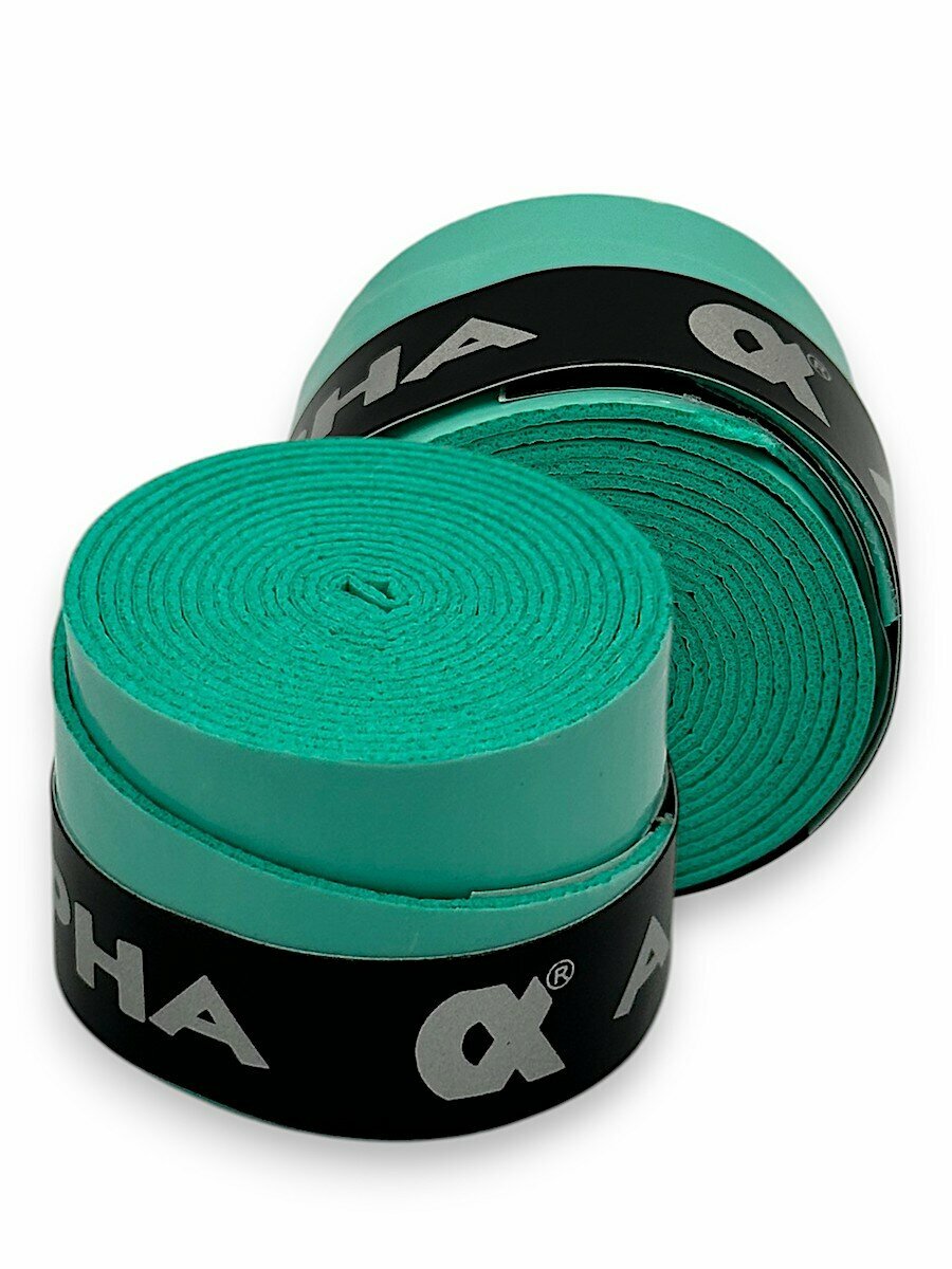 Профессиональная намотка ALPHA на ракетки 2 шт, бирюзовая, 110 см
