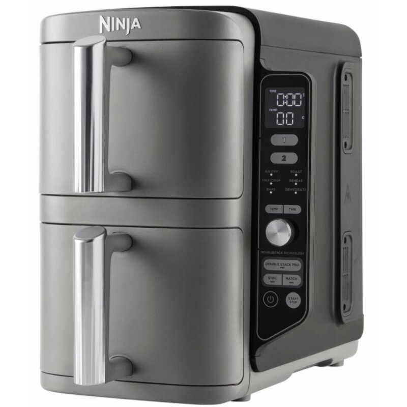 Аэрофритюрница c двойной корзиной Ninja Double Stack XL, 9.5 л, SL400EU, серый