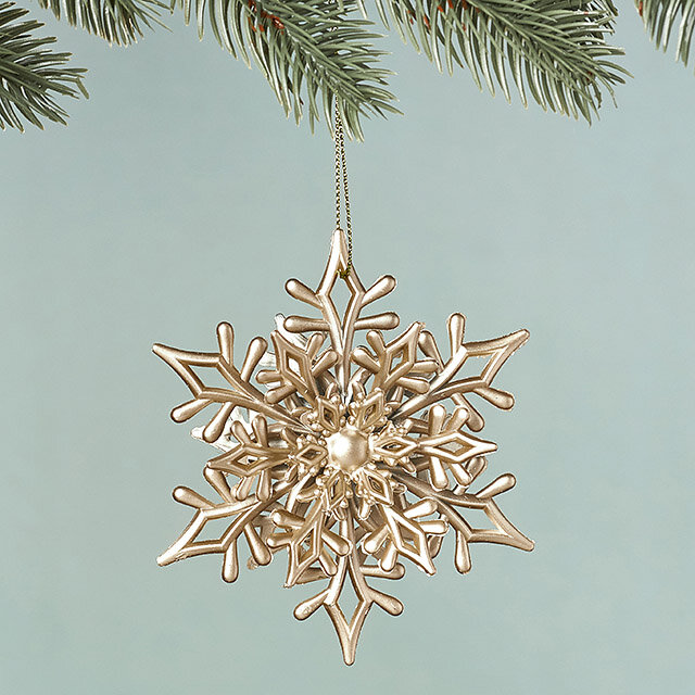 Елочная игрушка Снежинка Alhena 11 см золотая, Winter Deco, 1000410