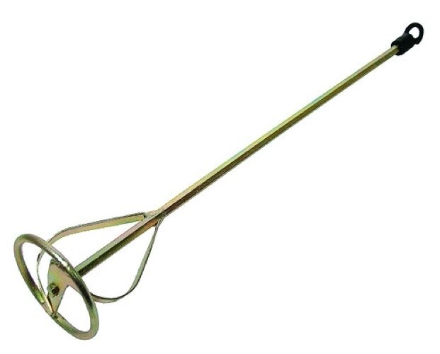 Миксер строительный RemoColor / РемоКолор для красок и штукатурки, шестигранный хвостовик, металлический, серый, 100х500мм / инструменты