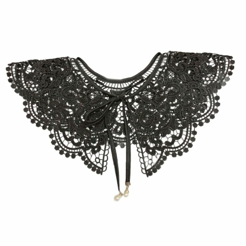 Кружевной воротник, - Черное кружево