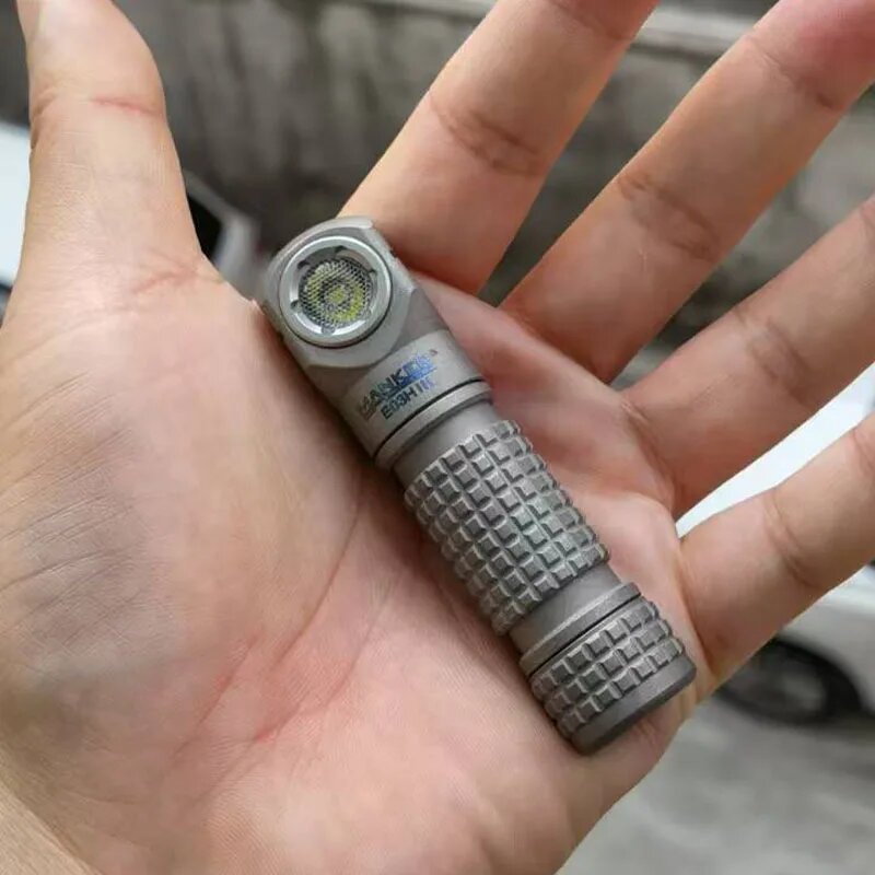 Manker E03H III алюминиевый перезаряжаемый фонарик 1200 люмен Titanium Stonewashed, 14500