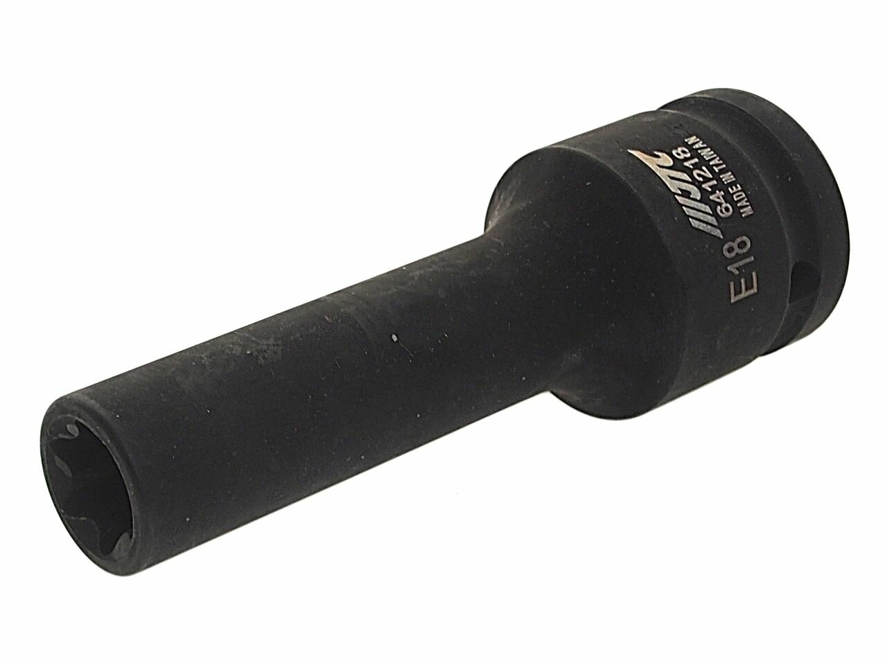 Головка торцевая для гайковерта глубокая ударная шестигранная TORX 3/4" х E18, L 110мм, арт JTC641218 JTC