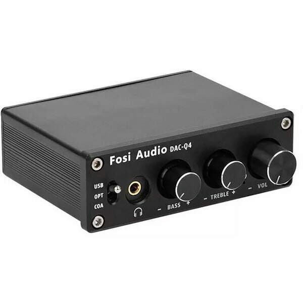 Fosi Audio Q4, черный, стационарный усилитель и ЦАП
