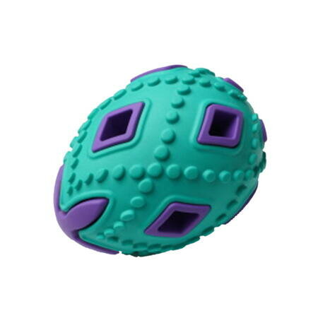 HOMEPET SILVER SERIES 6,2 см х 6,2 см х 8 см игрушка для собак яйцо бирюзово-фиолетовое каучук