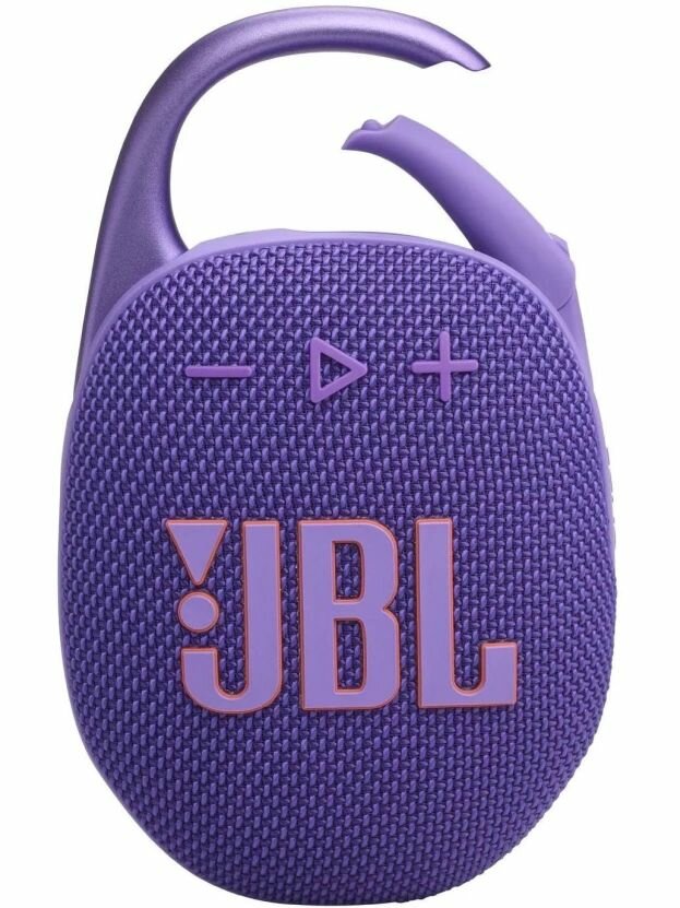 Колонка портативная JBL Clip 5, 7Вт, пурпурный
