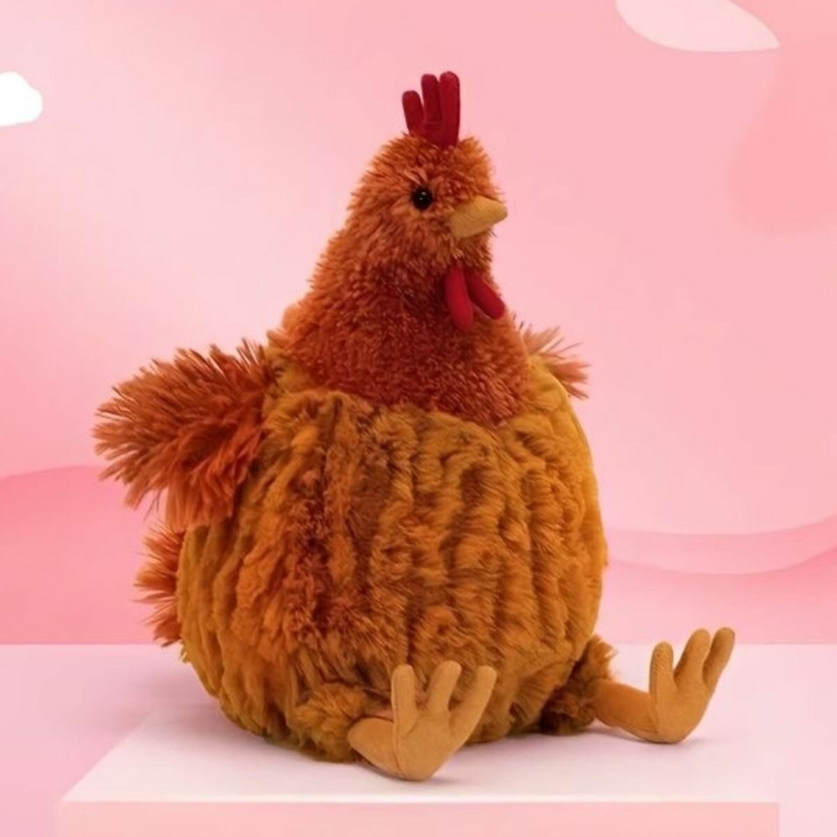 Мягкая игрушка петух декомпрессионная забавная курица