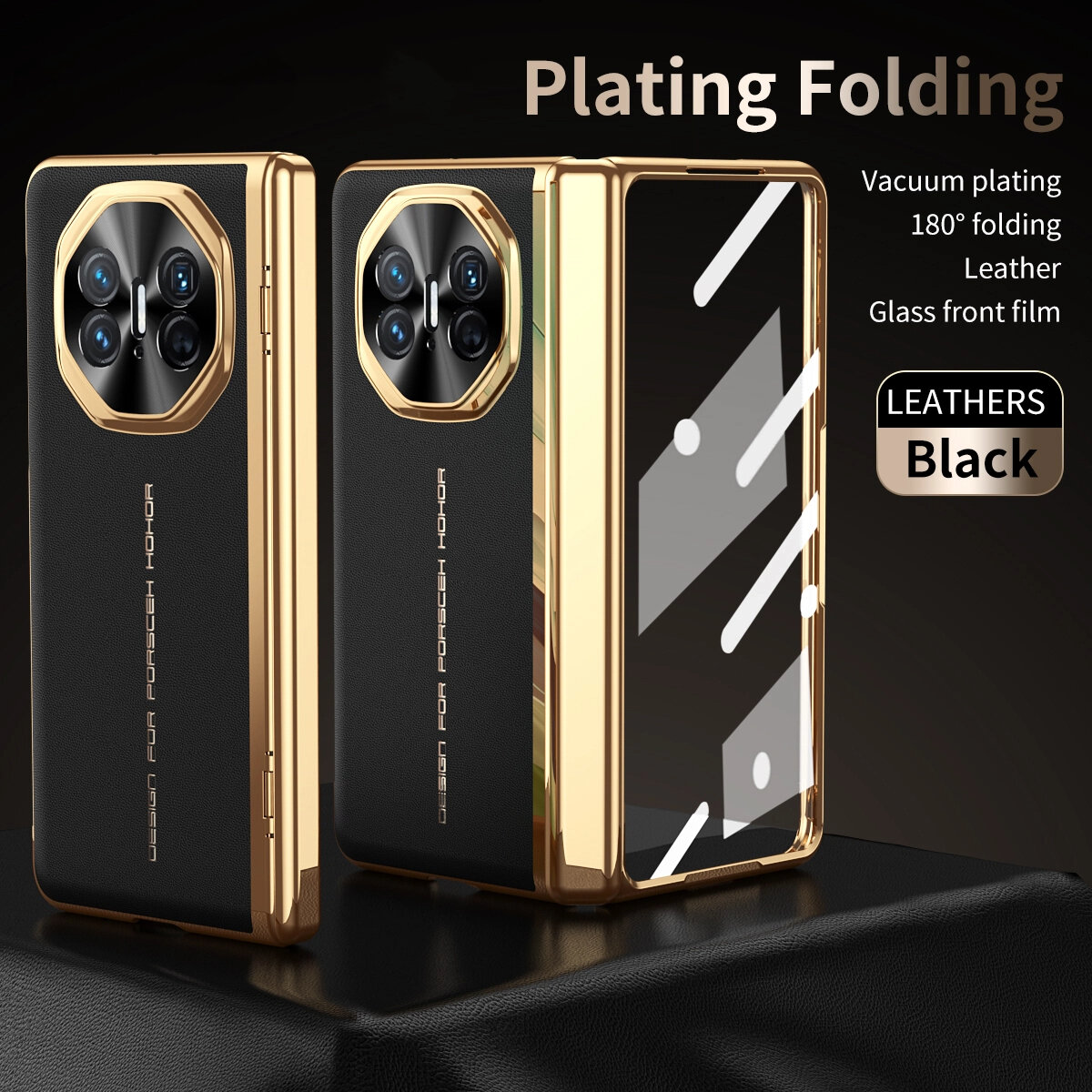 Чехол для Huawei Mate X6 / Хуавей Мейт X6, soft touch, чехол-кардиомонитор, искусственная кожа, поликарбонат (PC), защита камеры, ударопрочный, усиленные углы, держатель поп-сокет, Huawei, Huawei Mate X6,