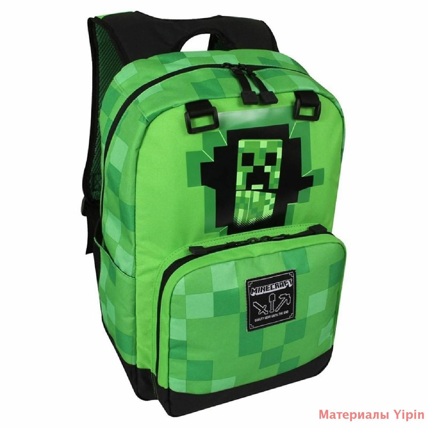 Рюкзак Jinx Майнкрафт "Крипер из стены" Creepy Creeper зеленый