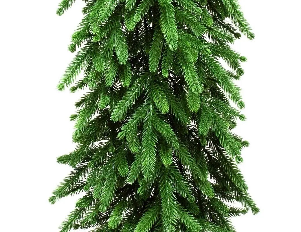 Гирлянда хвойная инфинити, зелёная, хвоя - 100% литая PE, 270х33 см, царь елка, EverChristmas