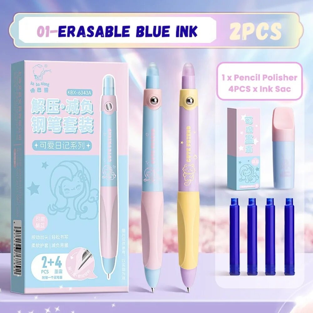 Erasable Fountain Pen 01-Blue