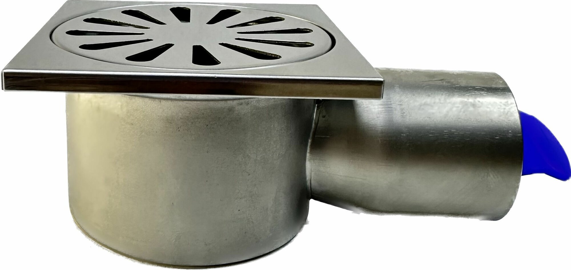 Трап 100 x 100 D-50 горизонтальный из нержавеющей стали, TIM, BAD021002