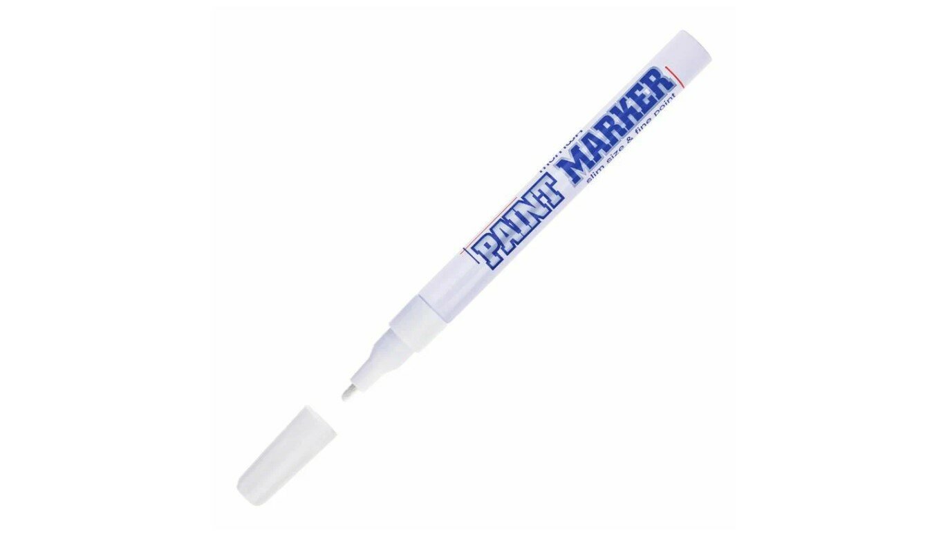 Маркер-краска Slim 2мм нитро-основа бел. MunHwa Б0048234