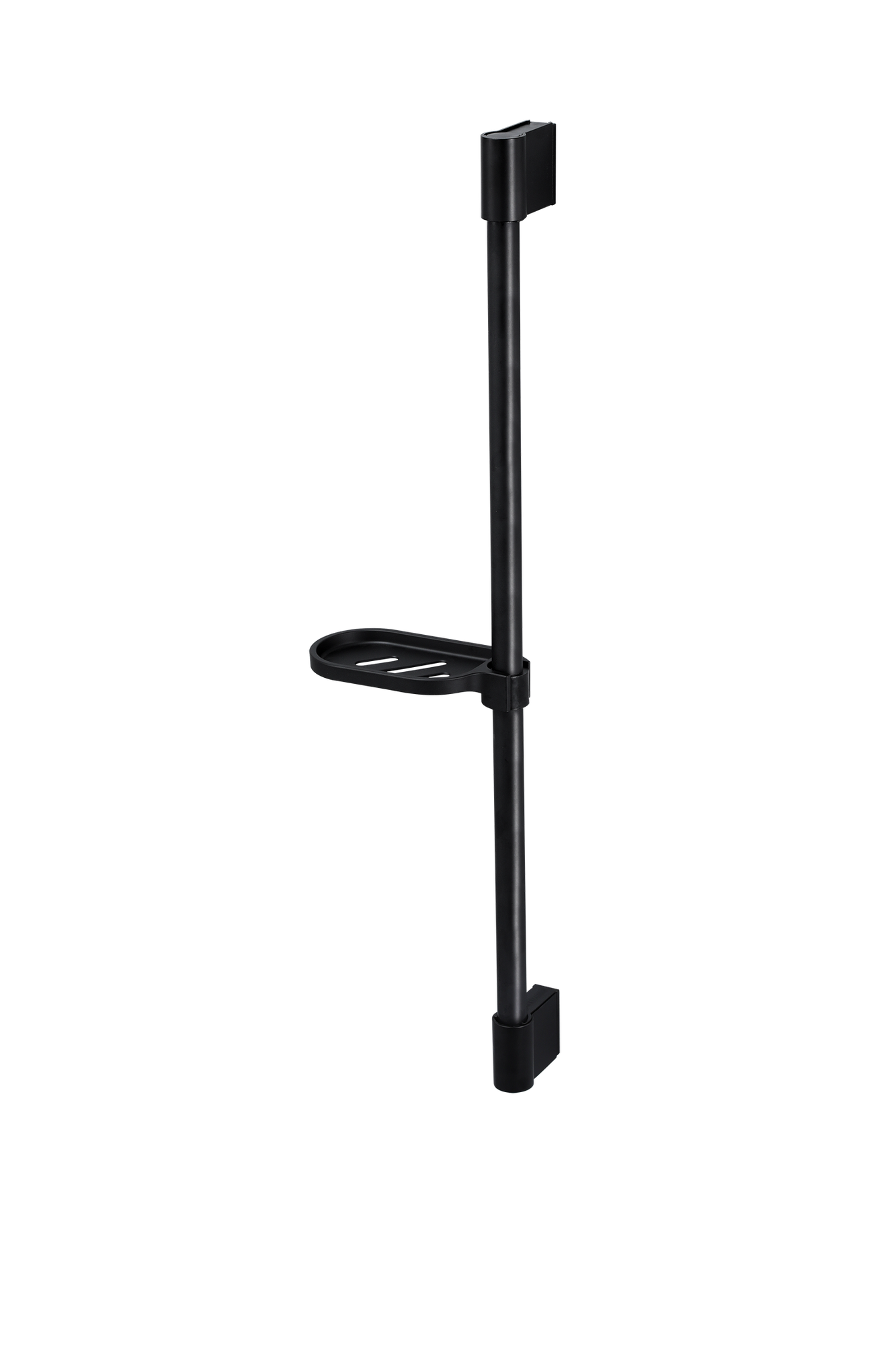 Душевая штанга Frap, F8018-6, ABS-пластик, 70см, черная, настенная/потолочная