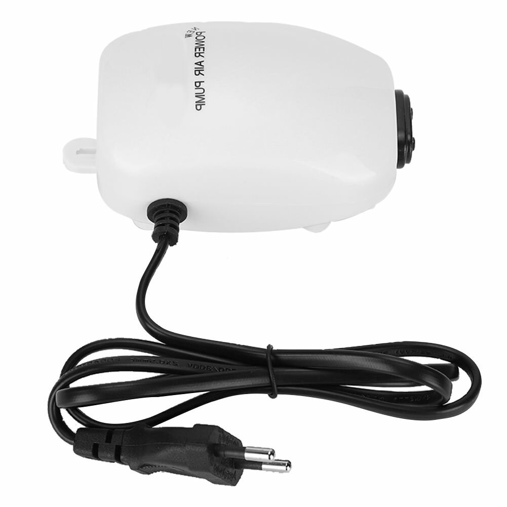 Кислородный насос для аквариумного воздуха, машина для аэрации аквариума, бесшумная вилка европейского стандарта с двойным выходом, 220 240 В