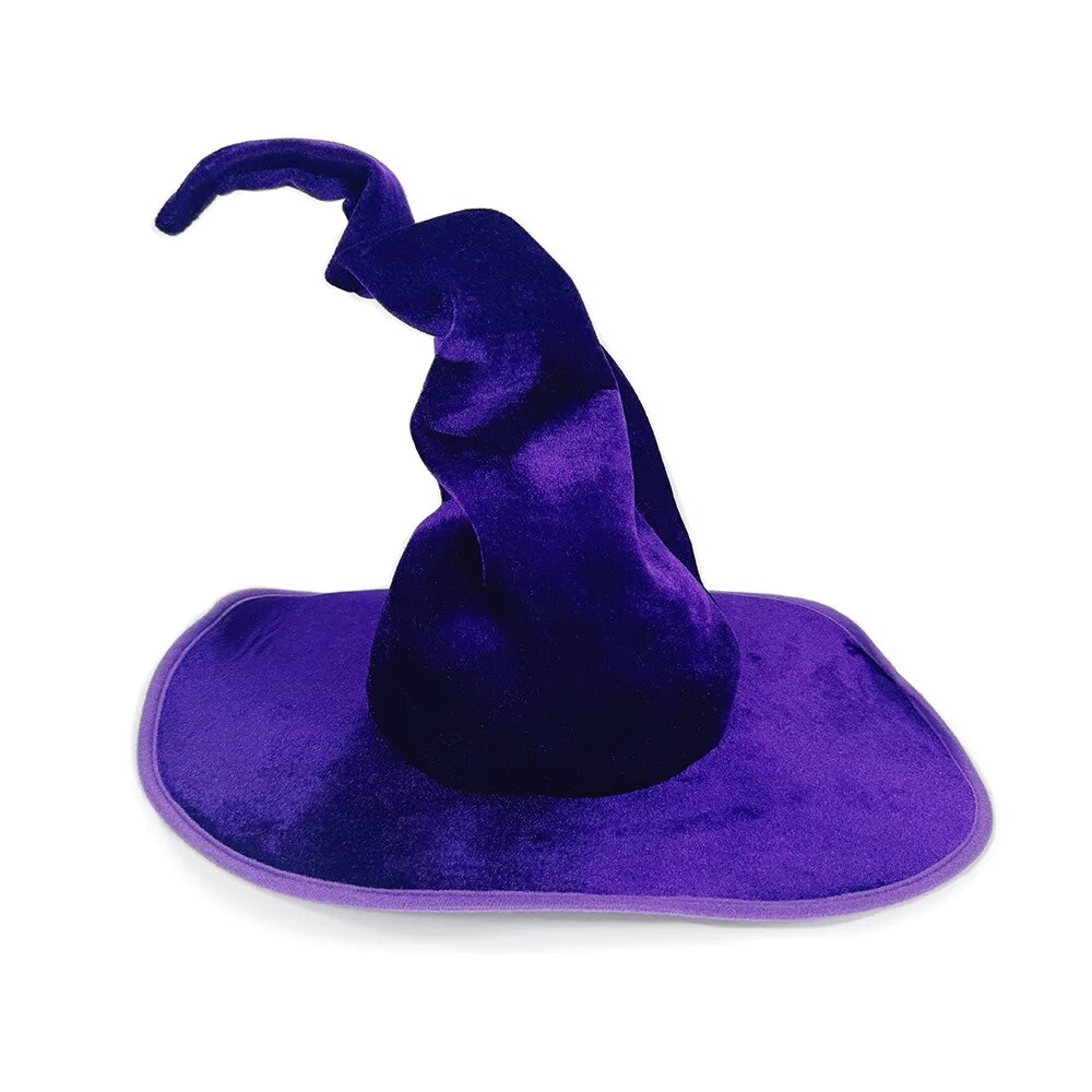WEEDDIE Бархатная шляпа ведьмы черная/фиолетовая/зеленая Purple