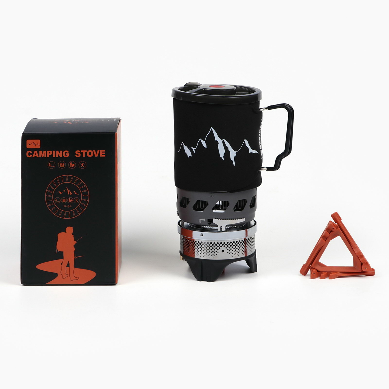 Система для приготовления пищи 0.9 л, с подставкой для баллона