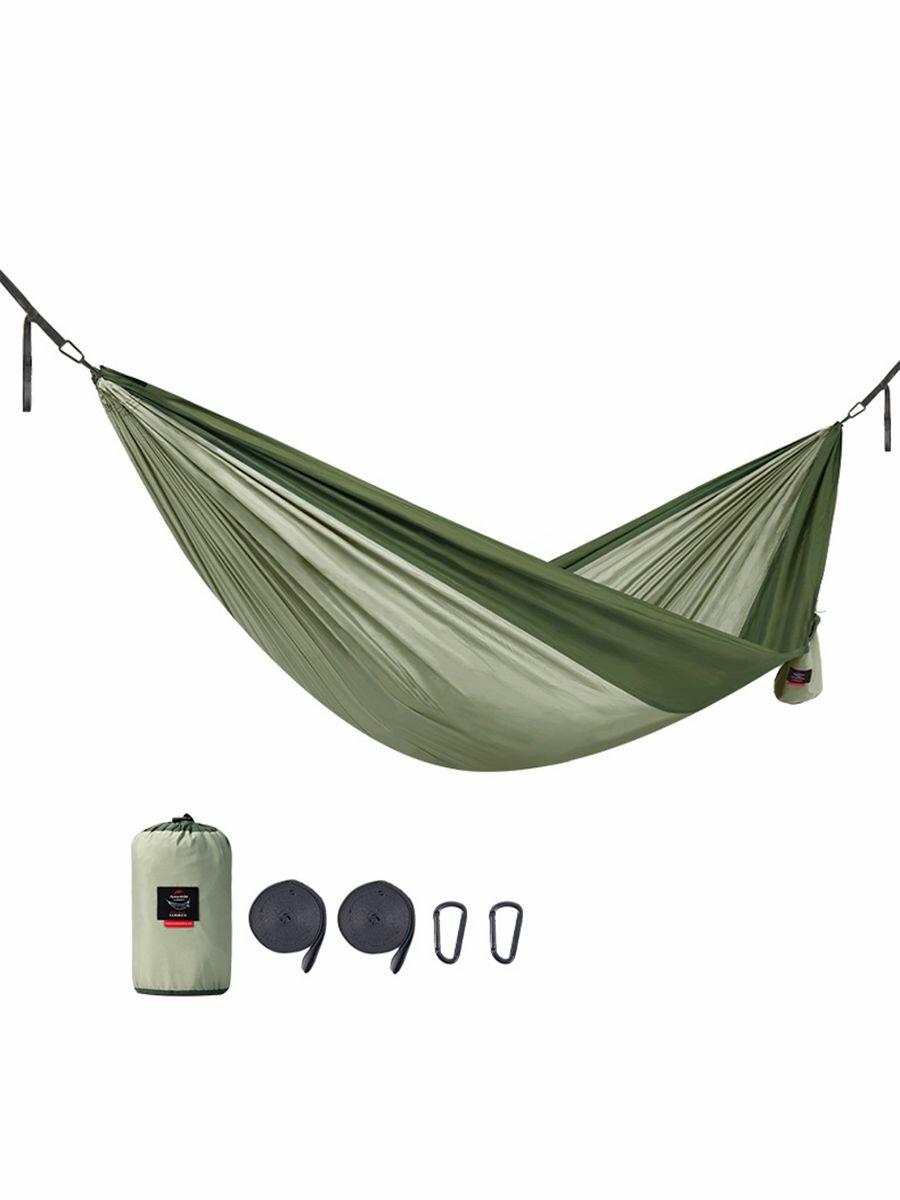 Гамак Naturehike Ultralight NH21DC011 340T двухместный ультралегкий зеленый, 290x180 см