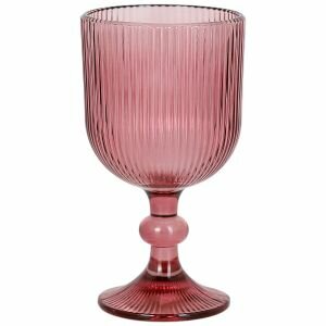 Бокал для вина Грани, 350 мл, стекло, розовый