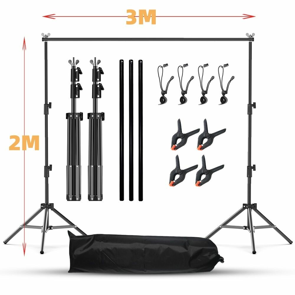 2mx3m Держатель стойка для фотофона, каркас для фотозоны
