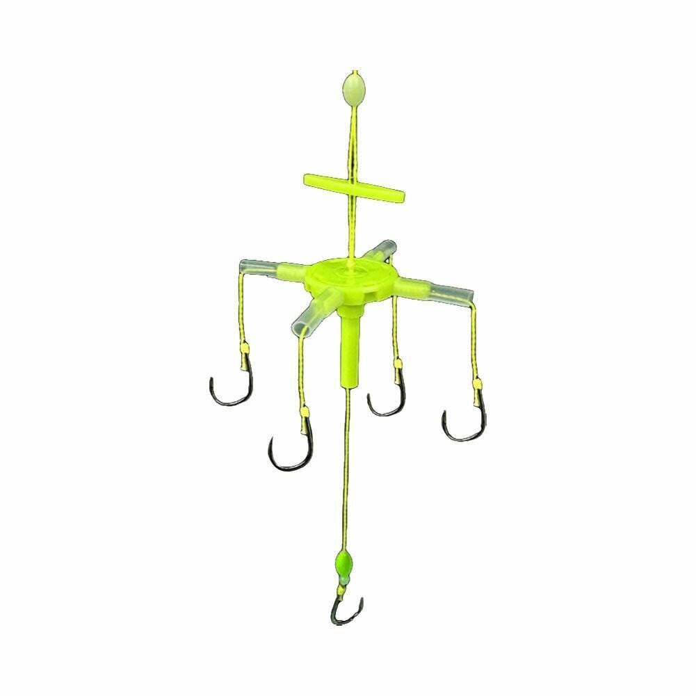 ВД001 Универсальная флуоресцентная снасть для донной и поплавочной ловли толстолобика вертолет, 1шт.