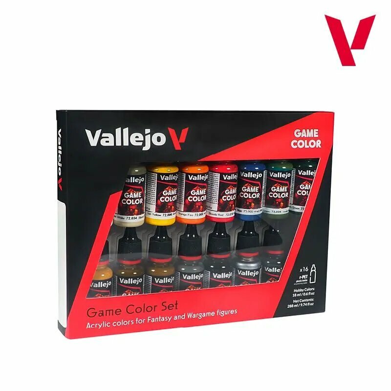 Набор красок Vallejo Game Color Set: Introduction (16) - обновленная формула 2024