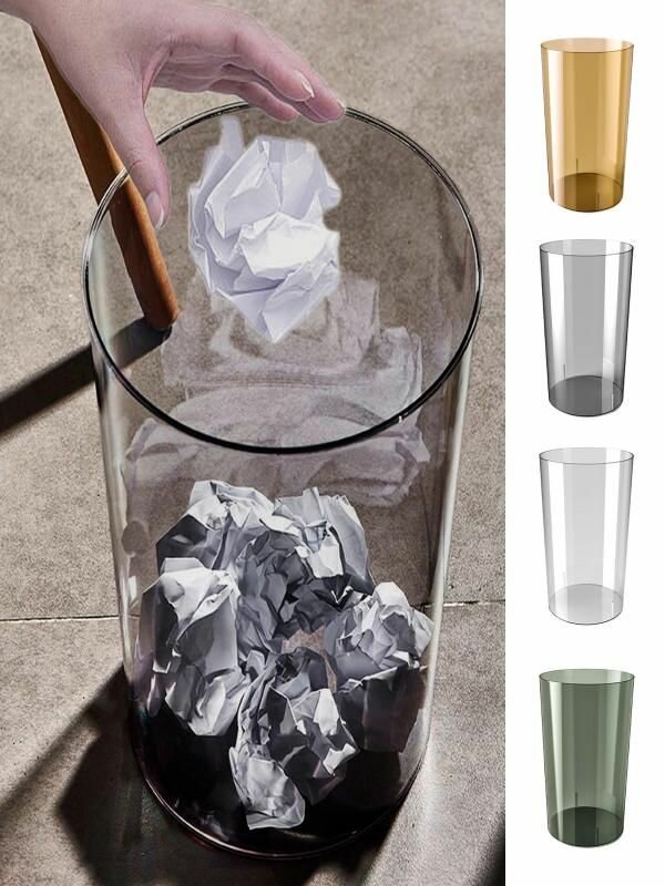 Легкое и прозрачное мусорное ведро большой емкости объемом 12 литров
