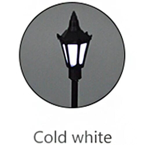 Миниатюрные светодиодные фонарные столбы для моделирования железных дорог 30 шт. 6.8cm Coolwhite