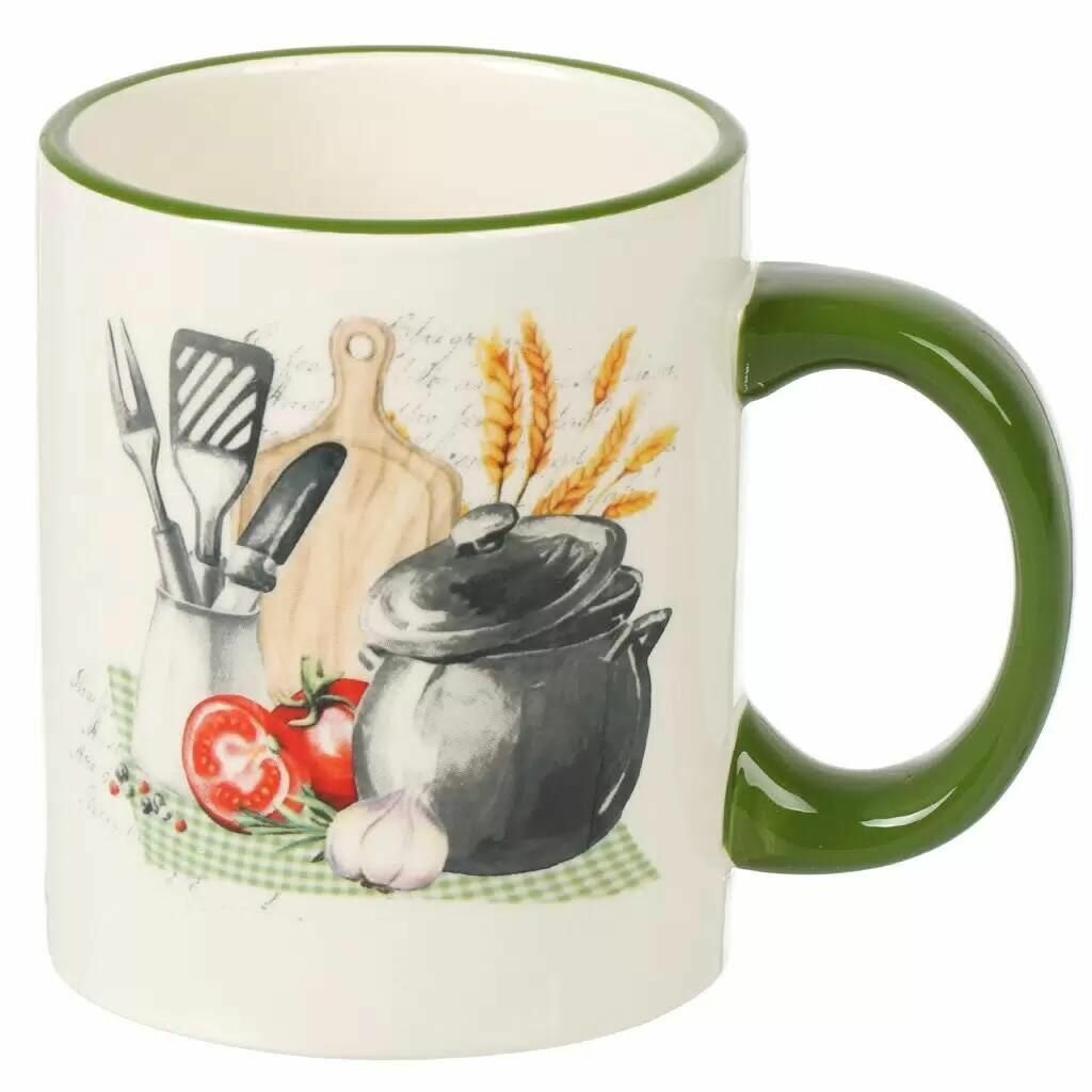 Кружка DANIKS "Comely", доломитовая, белая, 310 мл