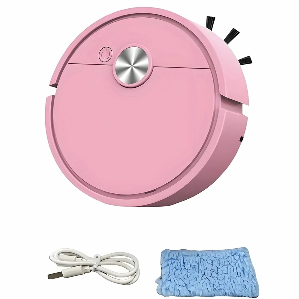 Новый умный робот-пылесос с мощной силой всасывания 4000 Па, простой в использовании для уборки твердых полов и ковров с шерстью домашних животных.