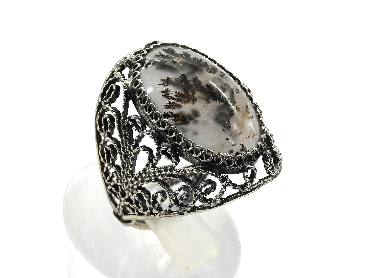 Кольцо, агат