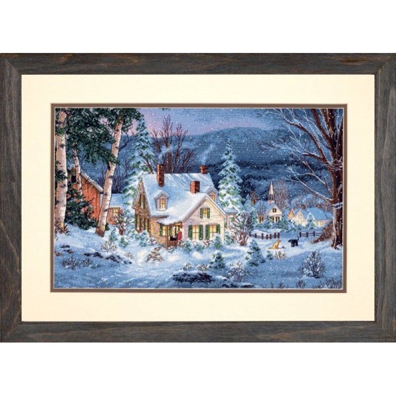 Набор для вышивания крестом Winter's Hush "Зимняя тишина" 70*50CM 11CT
