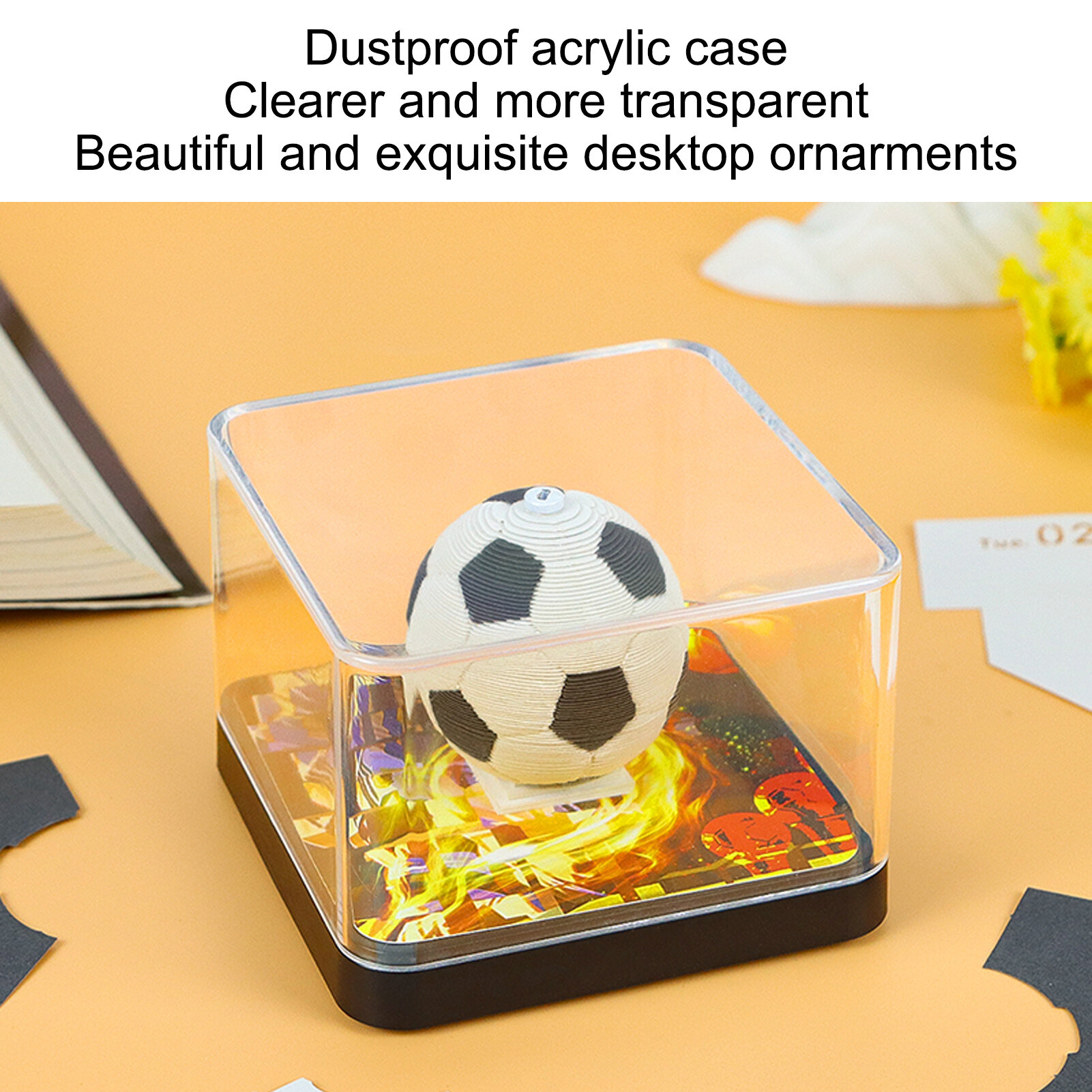 3D Футбольный блокнот Rip Away Desk Time Piece Calendar Soccer Sticky Note For Birthday Gift Holiday Gift Desktop Decoration