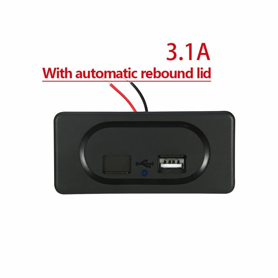 Двойное USB Зарядное Устройство 3.1A 12V 24V для Мотоцикла Auto Truck ATV Boat Car RV Bus 2.1Розетка Адаптера Питания С Автоматическим