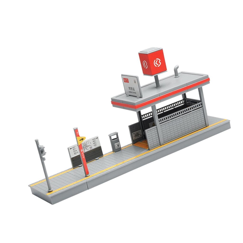 Украшение Микро-Сцены С Видом на улицу Архитектурной модели Станции метро 1/64-subway Station