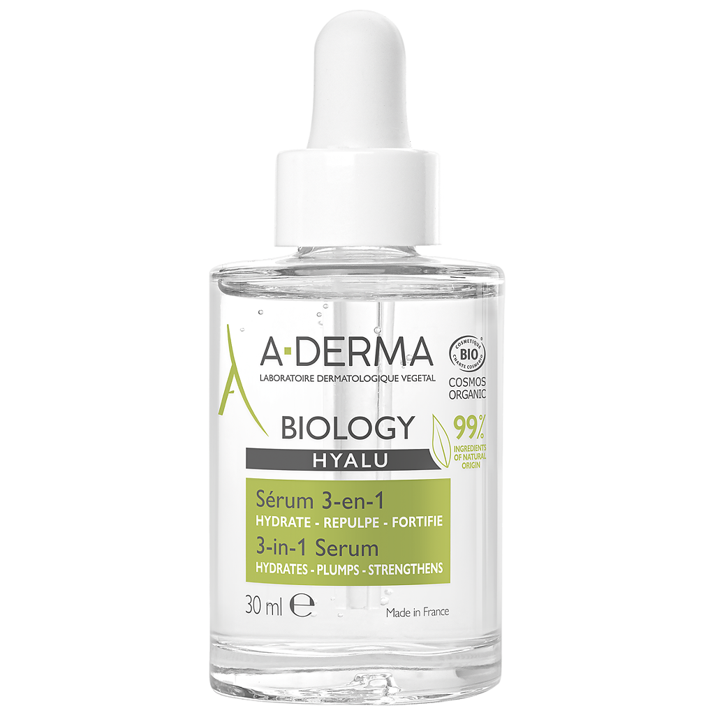 A-Derma Biology Hyalu Сыворотка 3-в-1 для хрупкой кожи лица 30 мл 1 шт