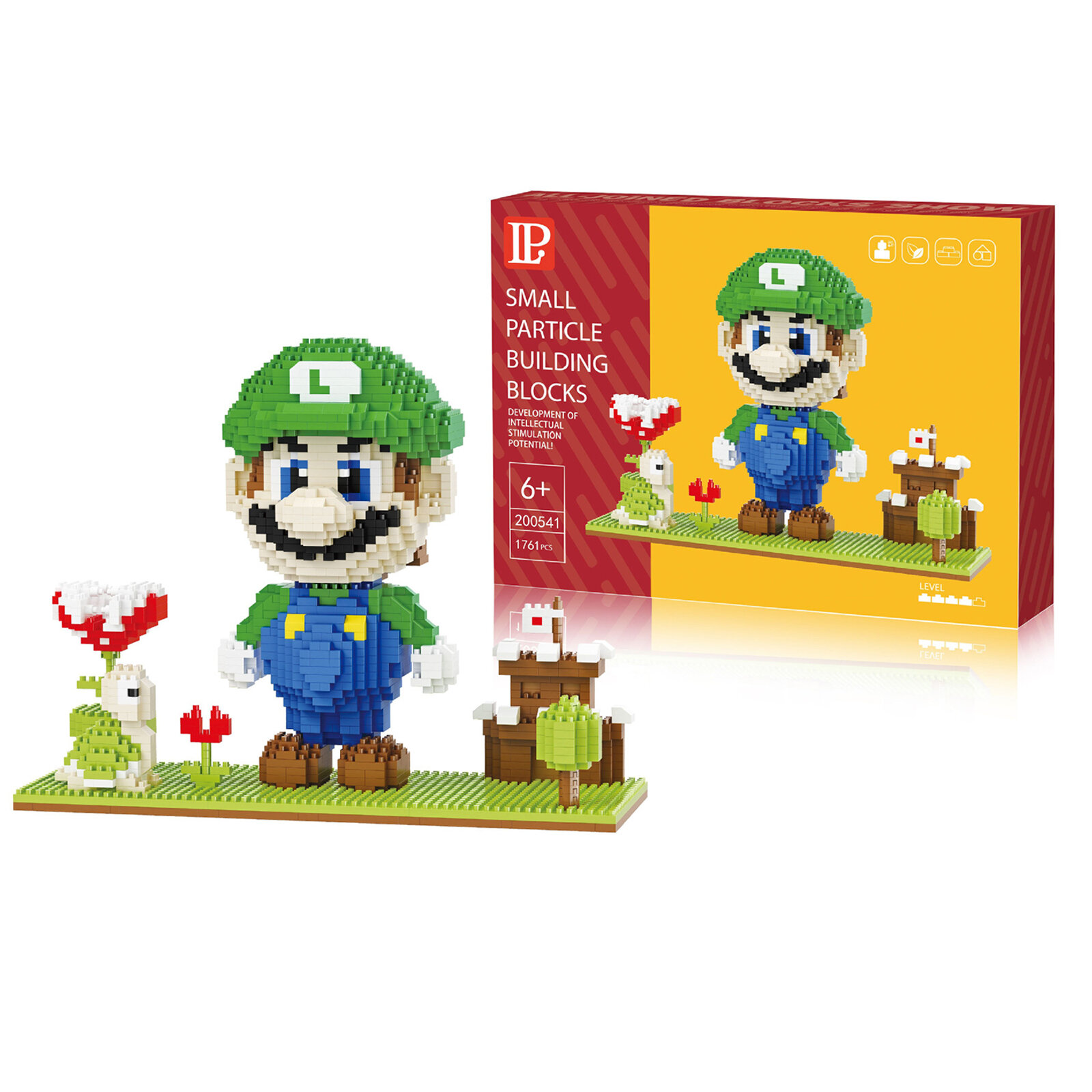 Зеленый набор магических блоков Super Mario для фанатов Nintendo Подарки