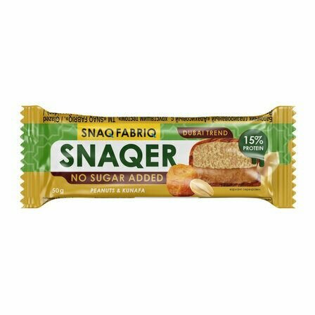 Snaq Fabriq Батончик глазированый Snaqer (50 г) Арахис и кунафа