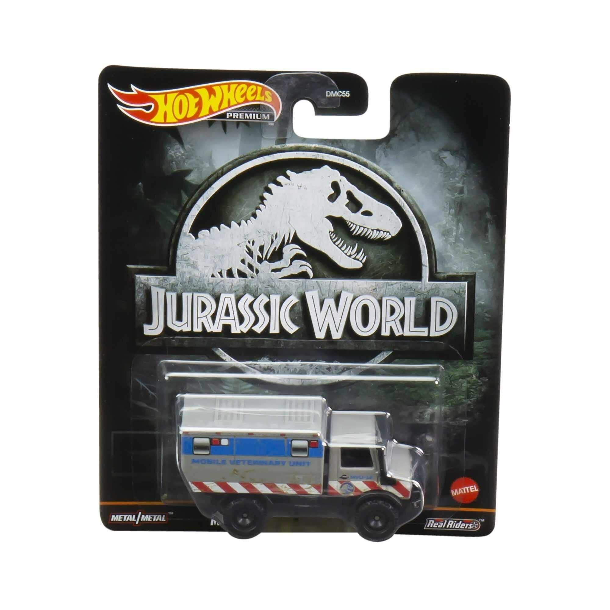 Модельки машин металлические машинка Mattel Hot Wheels Entertainment Culture, Jurassic World MERCEDES-BENZ UNIMOG U 1300 L подарок для коллекционеров