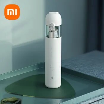Портативный пылесос Xiaomi Mijia, Мощный беспроводной автомобильный ручной Мини пылесос (13000Па) с аккумулятором, белый, Mi Vacuum Cleaner Mini-A5