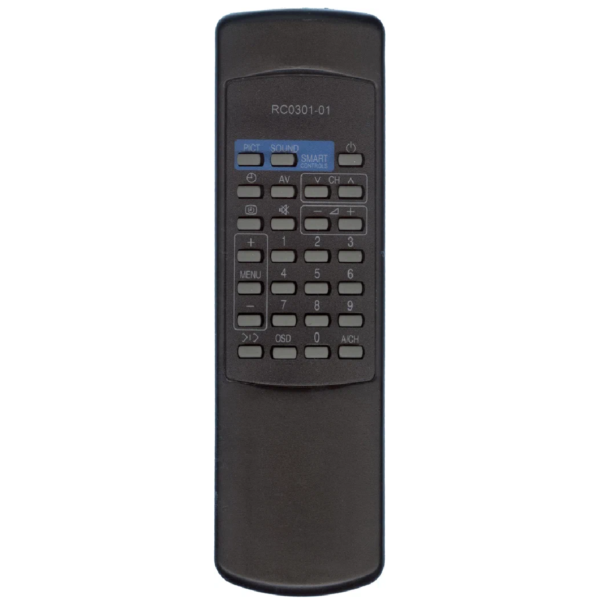 Пульт Huayu RC0301, для телевизора, Philips, цвет чёрный, ИК-сигнал