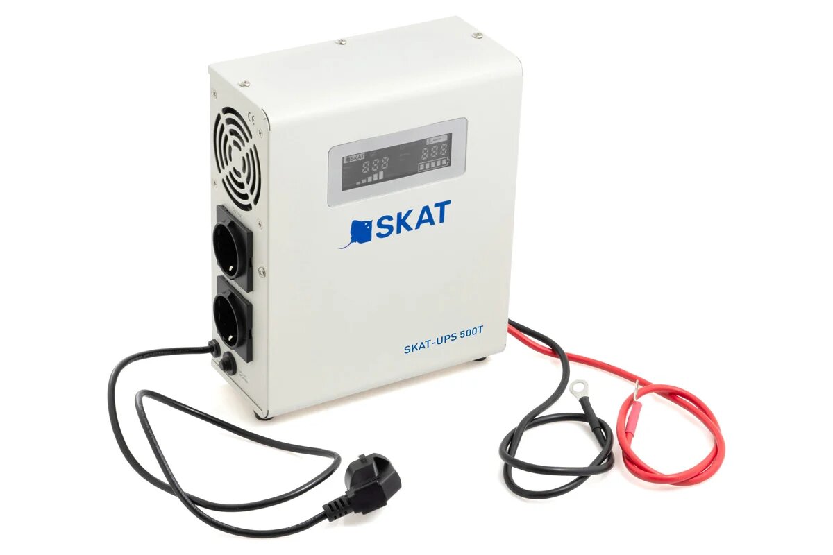 Источник бесперебойного питания Бастион SKAT-UPS 500T (4501) белый, Line-Interactive 220В, 500ВА