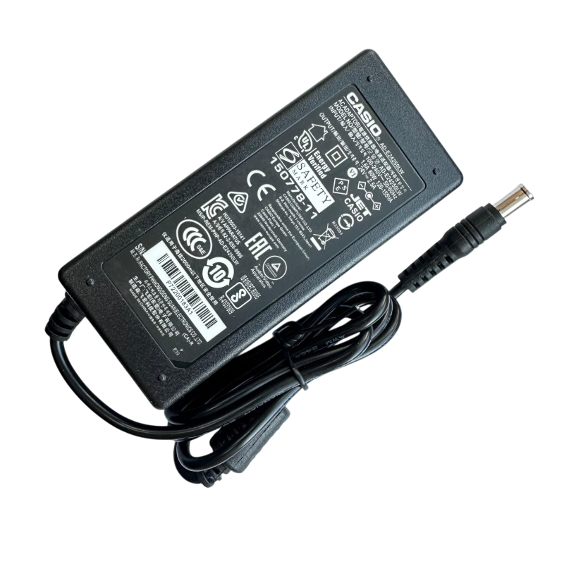 Casio AD-E24250LW Aдаптер блок питания для синтезатора 24V - 2.5A. Сетевой кабель в комплекте