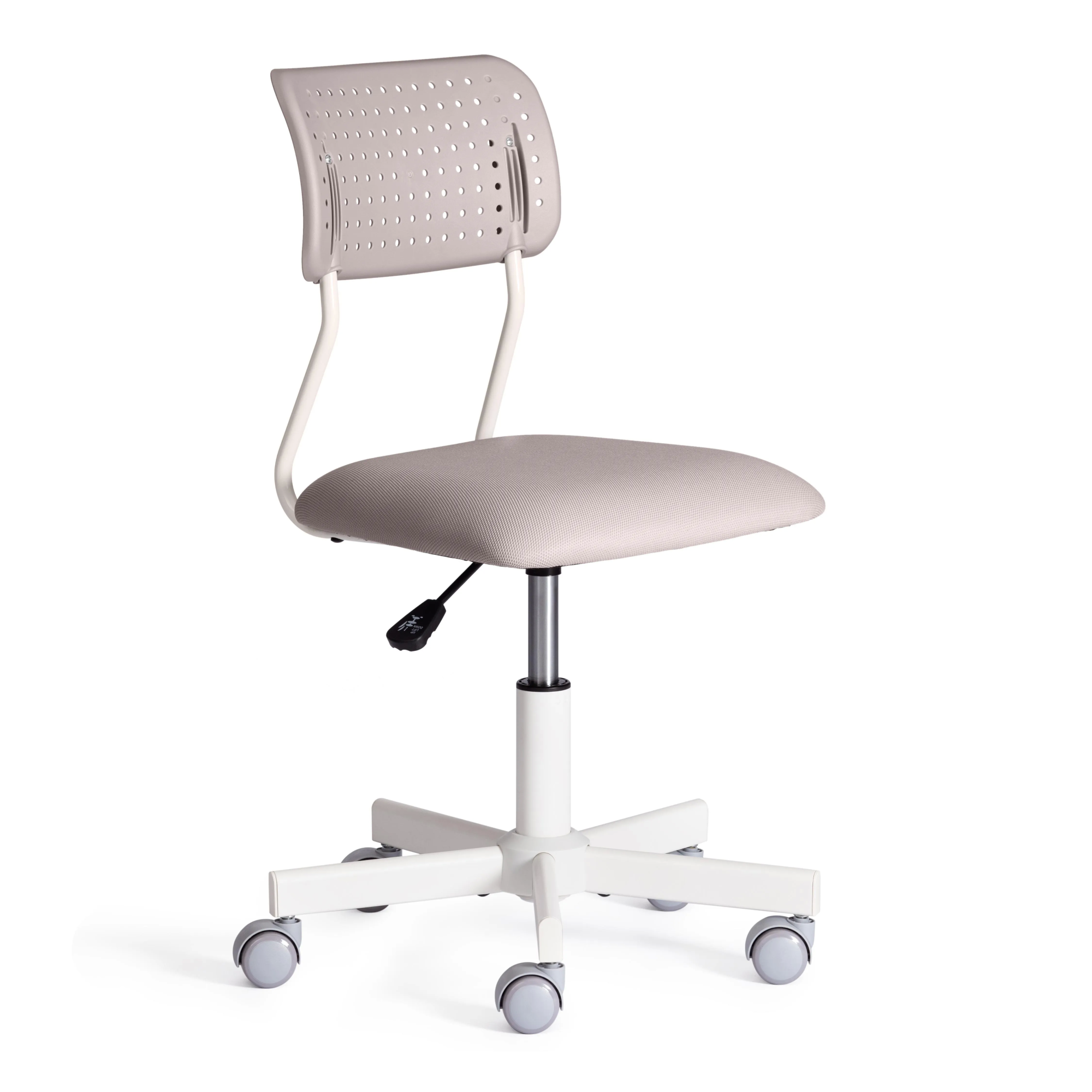 Кресло Funny Tetchair серый, ткань и металл, мягкое сиденье, без подлокотников